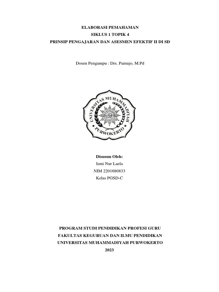 Ismi Nur Laela - LK. 6 Saran Masukan Dari Teman Sejawat Dosen Guru ...