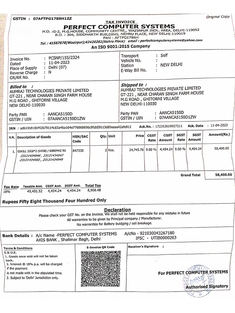 Perfect Computer System | PDF