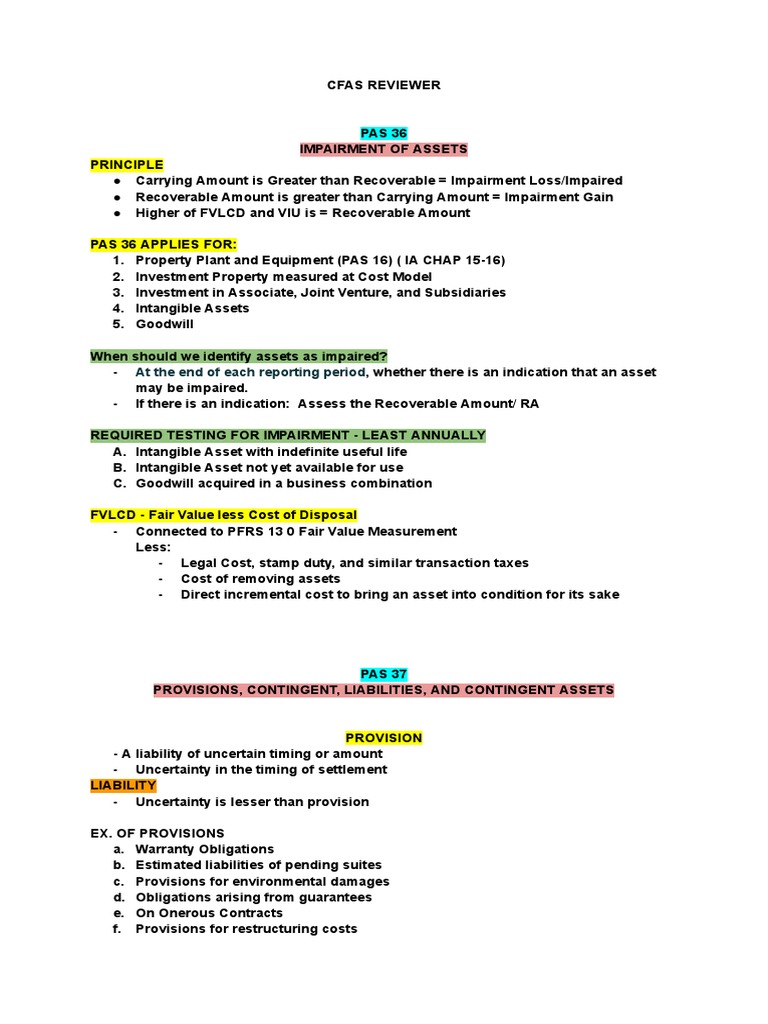 Cfas Finals Reviewer | PDF | Business | Law