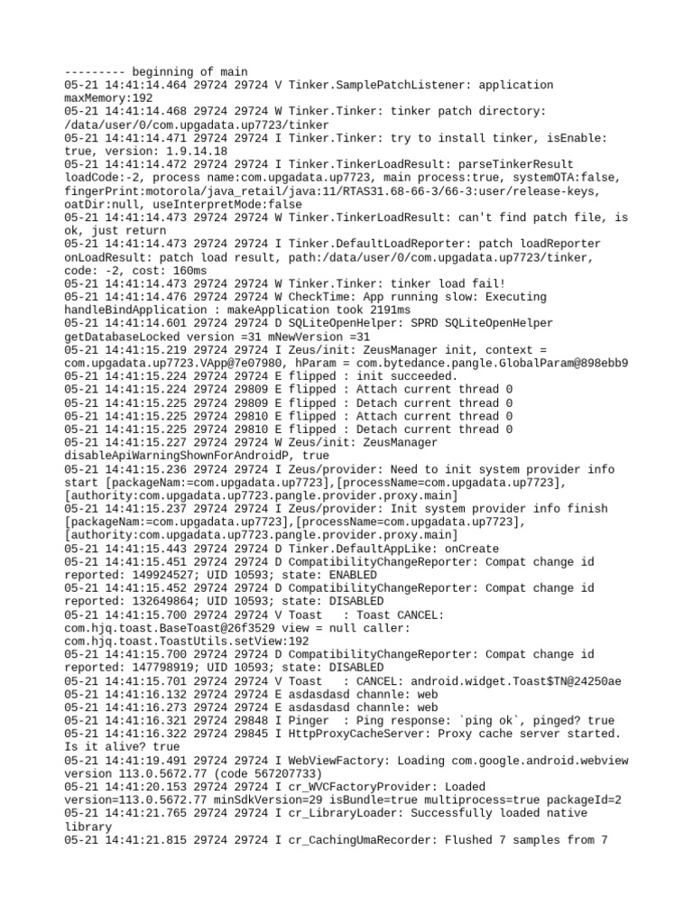 Com - Upgadata.up7723 Logcatcd | PDF | Thread (Computing) | Java (Programming Language)