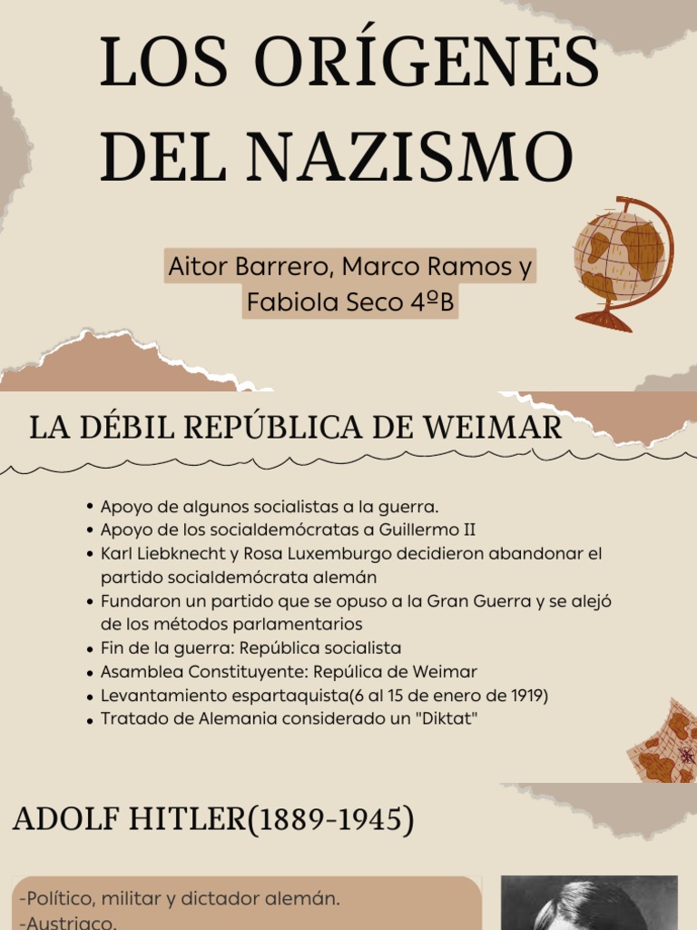 Presentación Los Orígenes Del Nazismo PDF | PDF | Alemania nazi ...