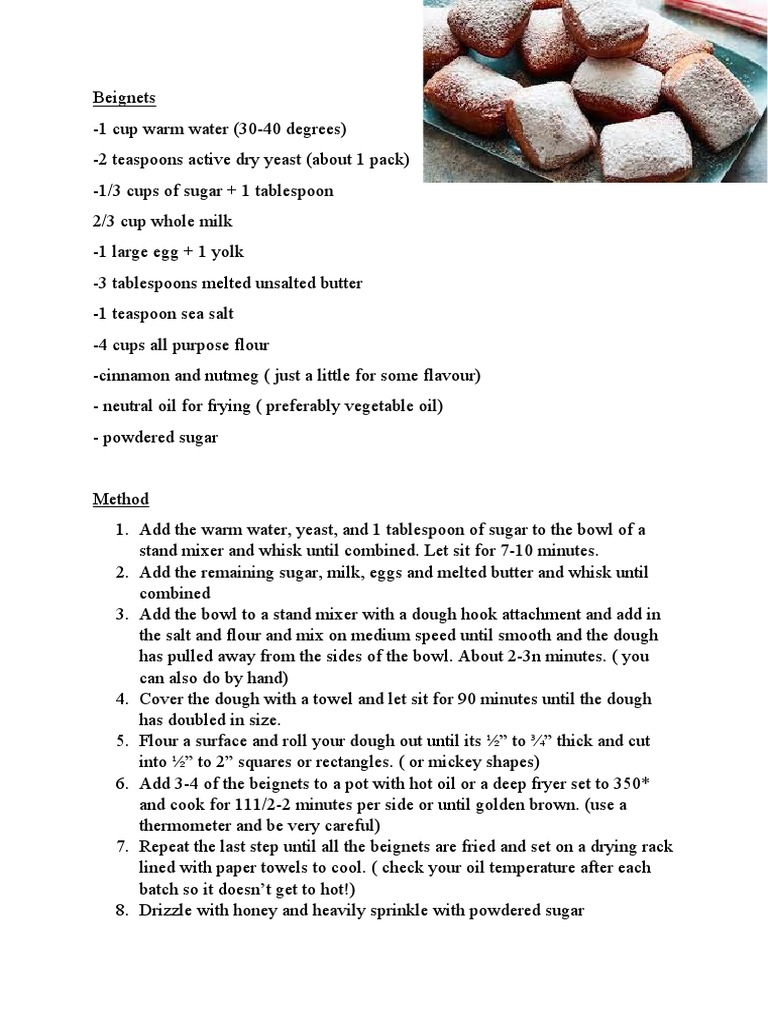 Beignets | PDF | Technology & Engineering