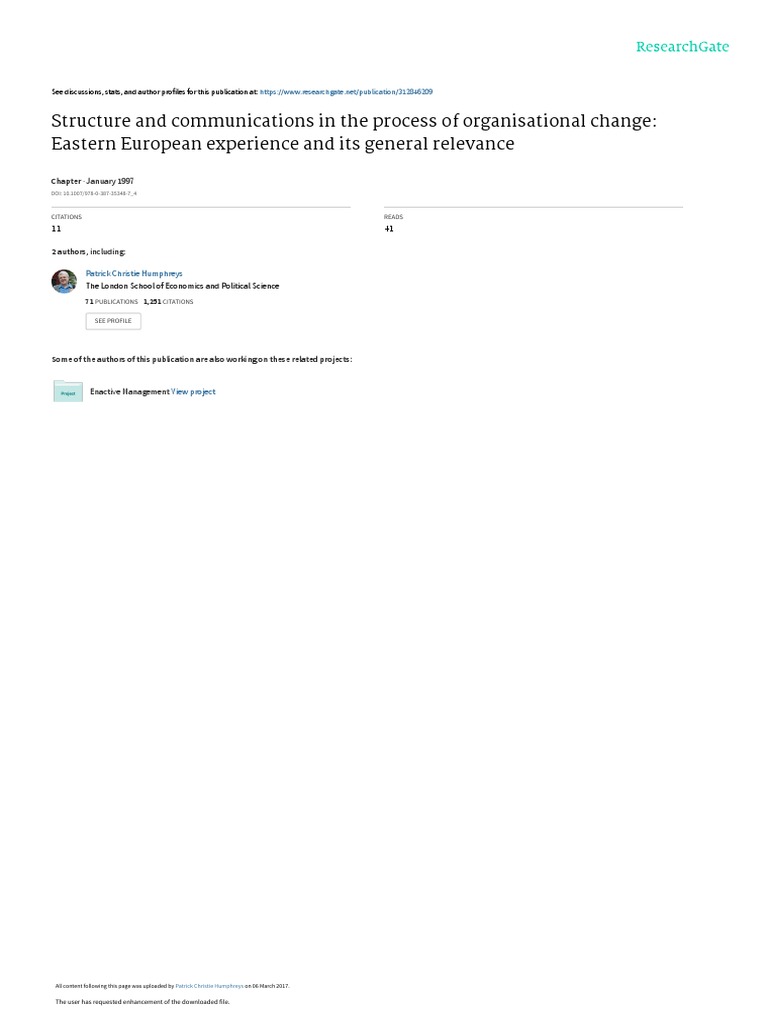 Organizational Structure and Communication 1 | PDF | Organizational ...