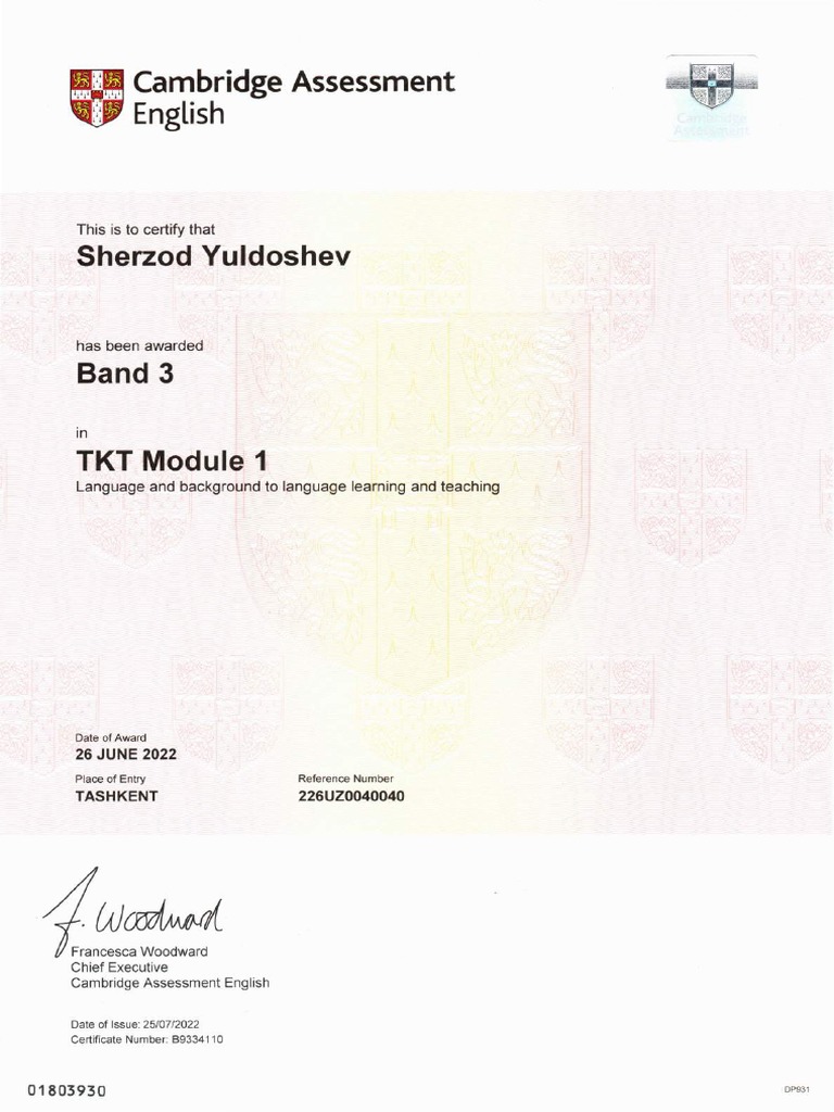 TKT Module 1-2-3.Yuldashev-сжатый | PDF