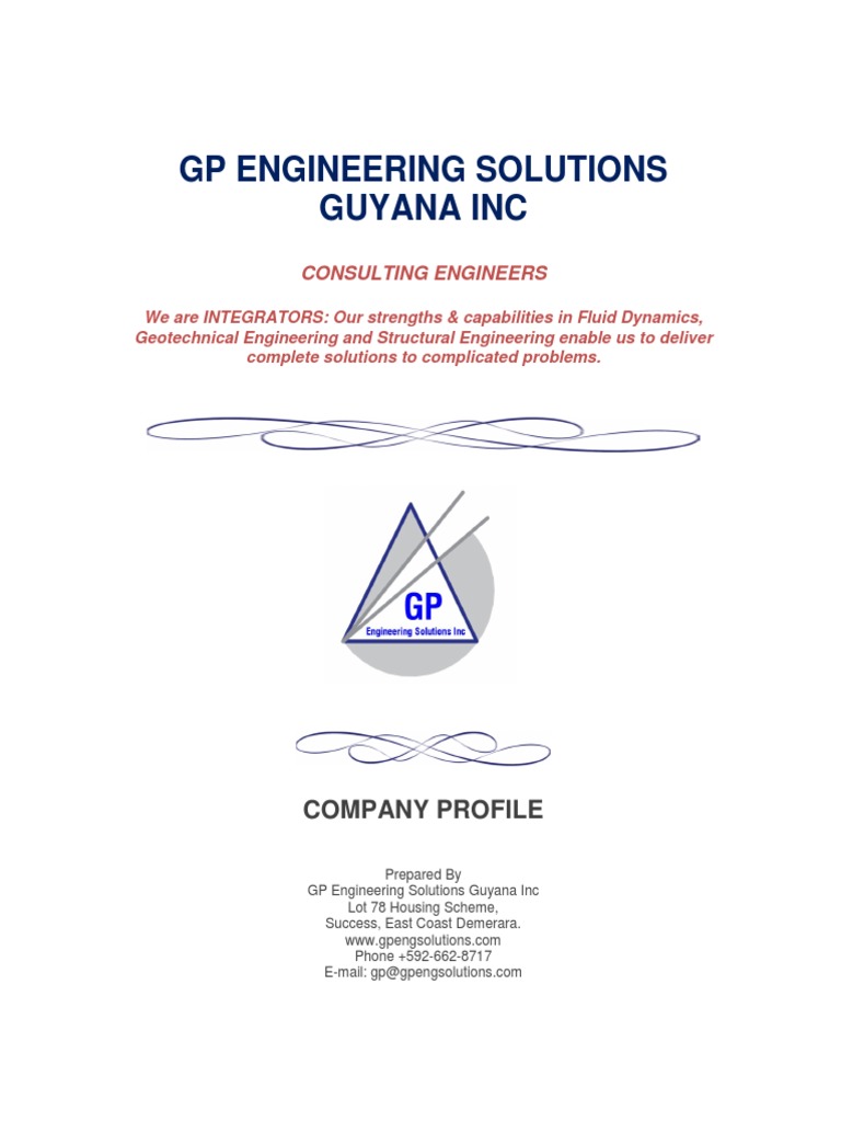 004-GP Engineering Solutions Guyana Inc Company Profile 2021 | PDF ...