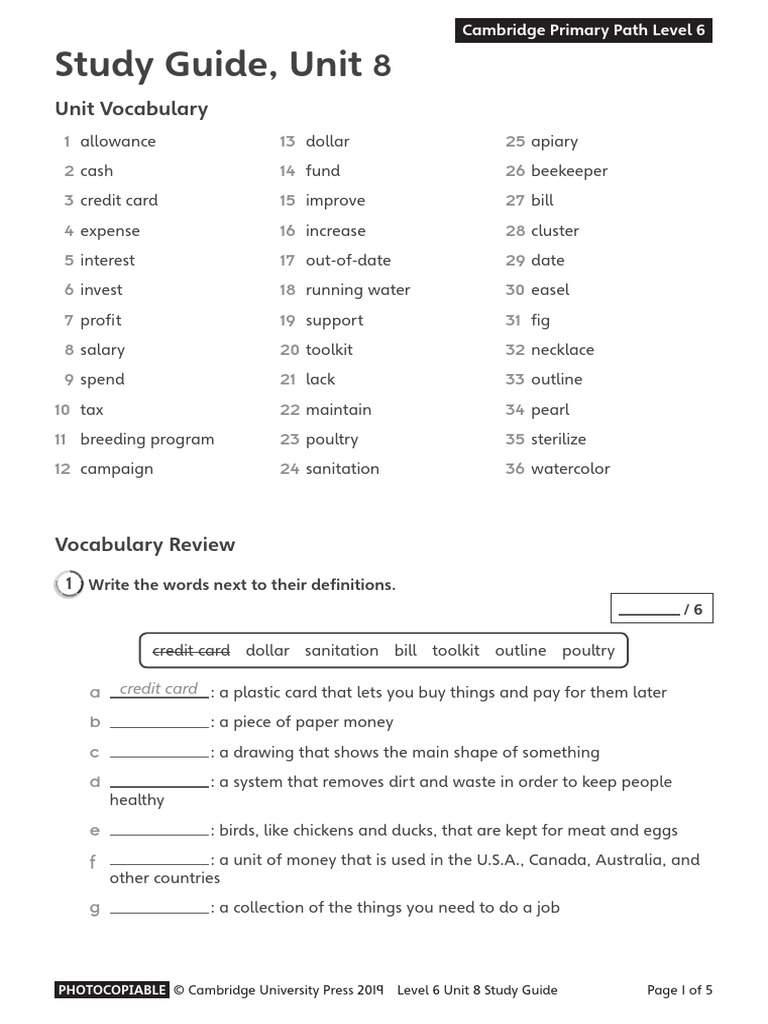 Study Guide, Unit 8 | PDF