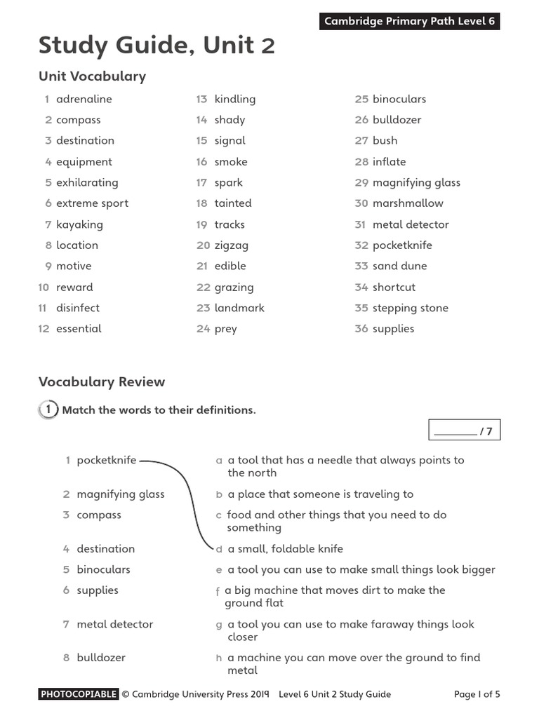 Study Guide, Unit 2 | PDF