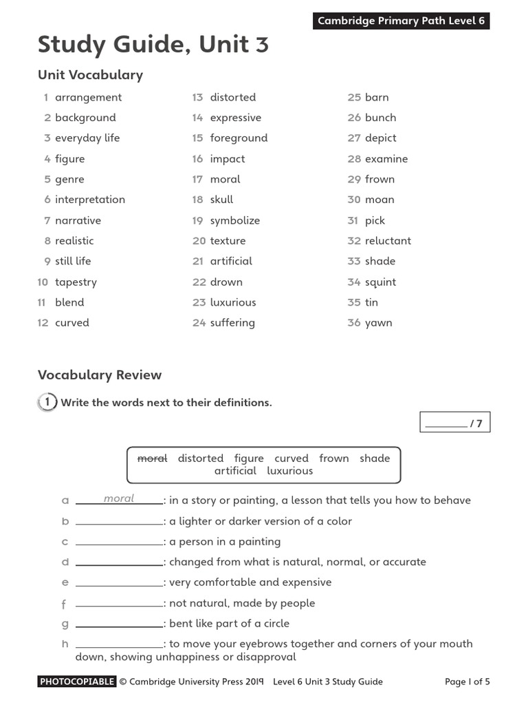 Study Guide, Unit 3 | PDF | Art