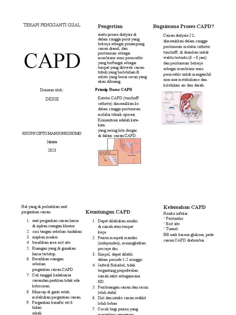 Leaflet pengenalan dasar Capd | PDF