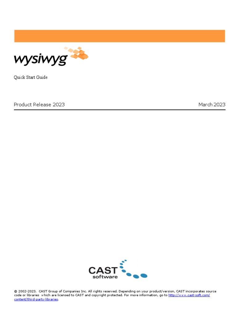 WYSIWYG 2023 Getting Started - Book | PDF | Window (Computing) | Menu ...