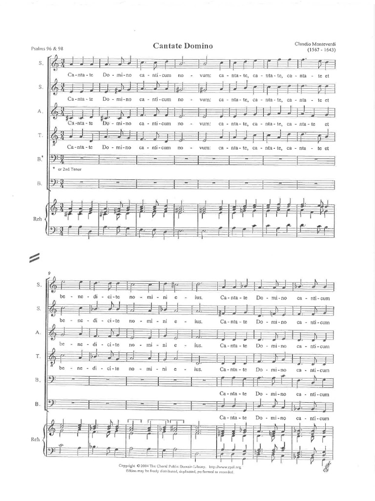 Cantate Domino | PDF