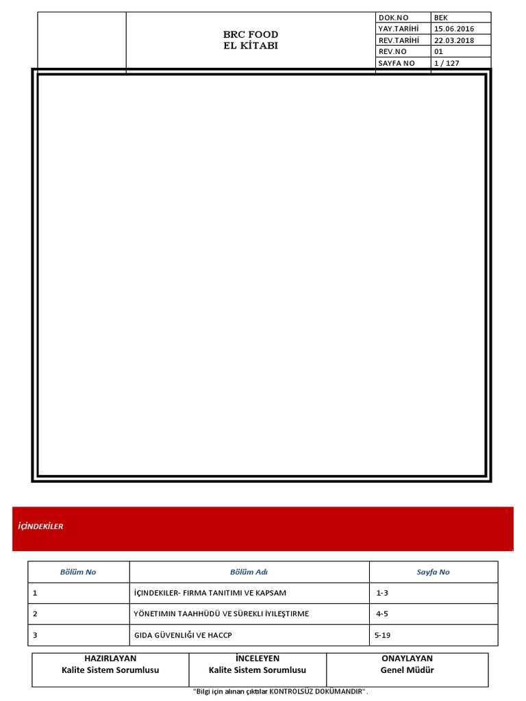 BRC El Ki̇tabi | PDF
