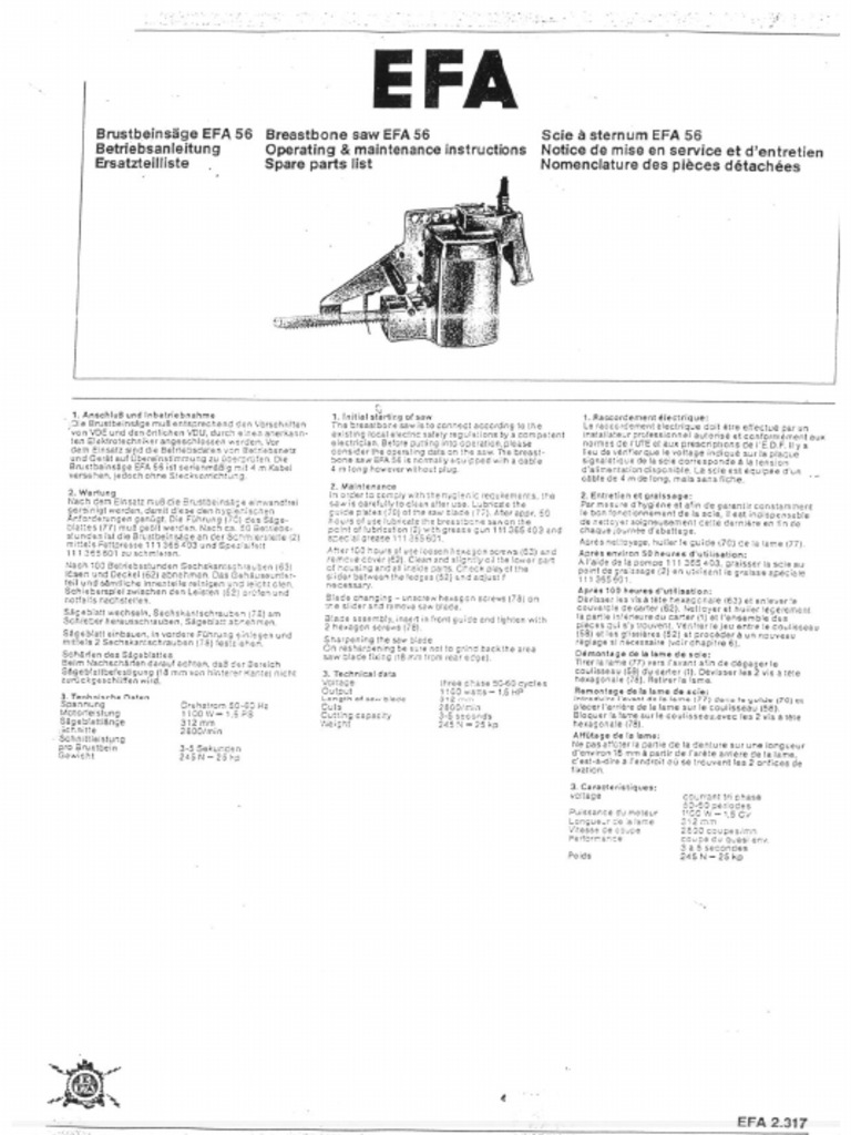 EFA-56 Knochensaege | PDF