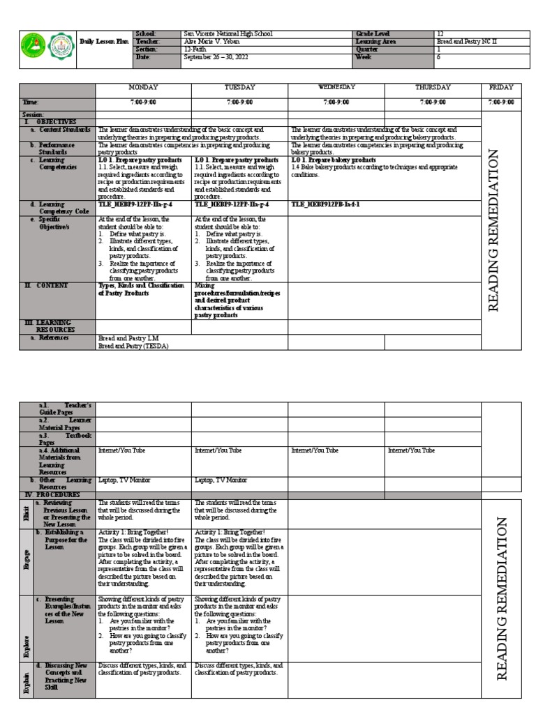 Week 6 - BPP | PDF | Learning | Bakery