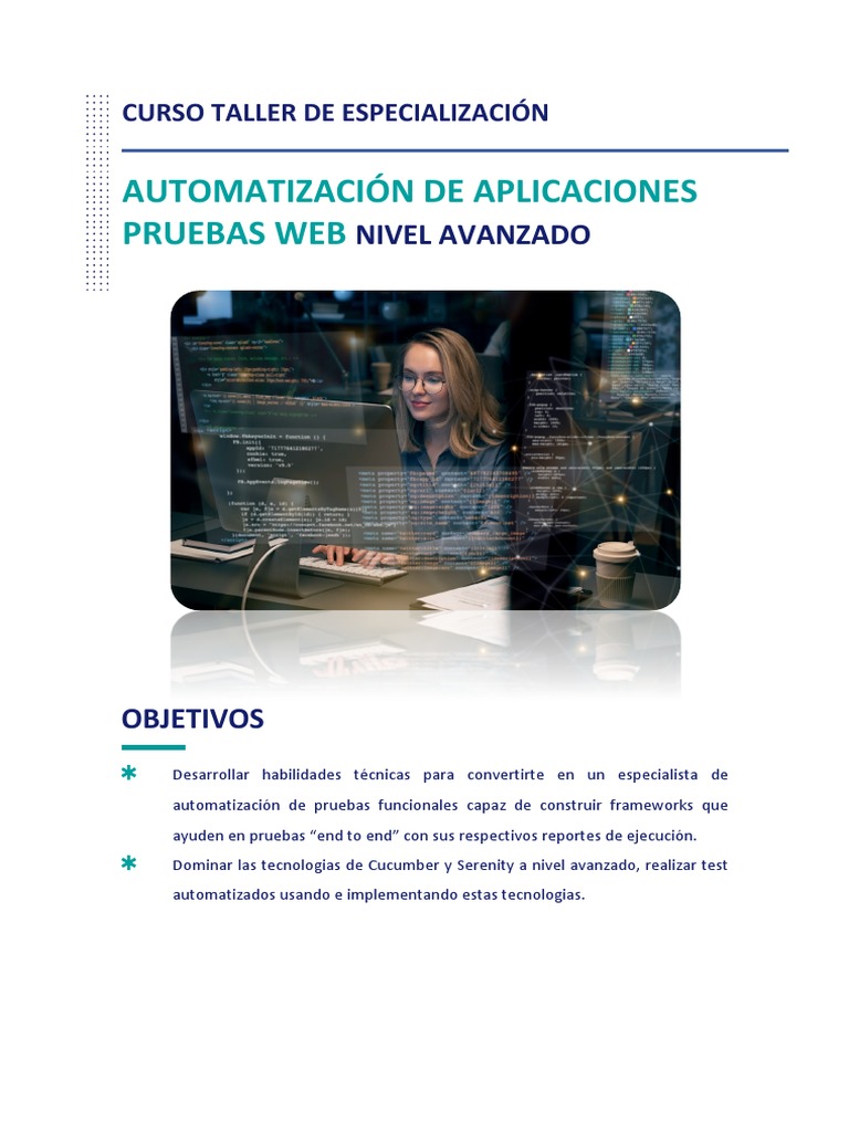 Automatizacion de Aplicaciones Web Nivel Avanzado | PDF | Script Java | Pruebas de software