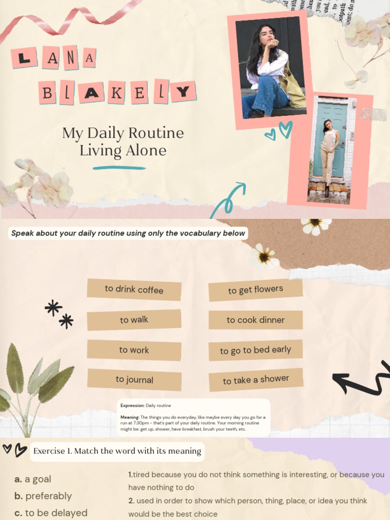 My Daily Routine Living Alone Productive Pdf Cognitive Science