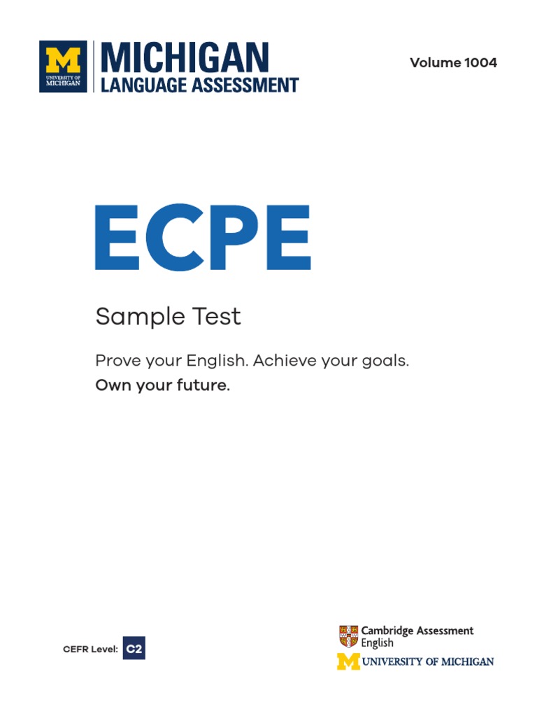 ECPE Sample Test Booklet | PDF | Yellowstone National Park