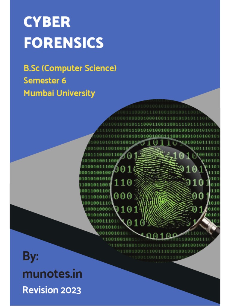 SEM 6 - CS Cyber Forensics | PDF | Computer Forensics | Cybercrime