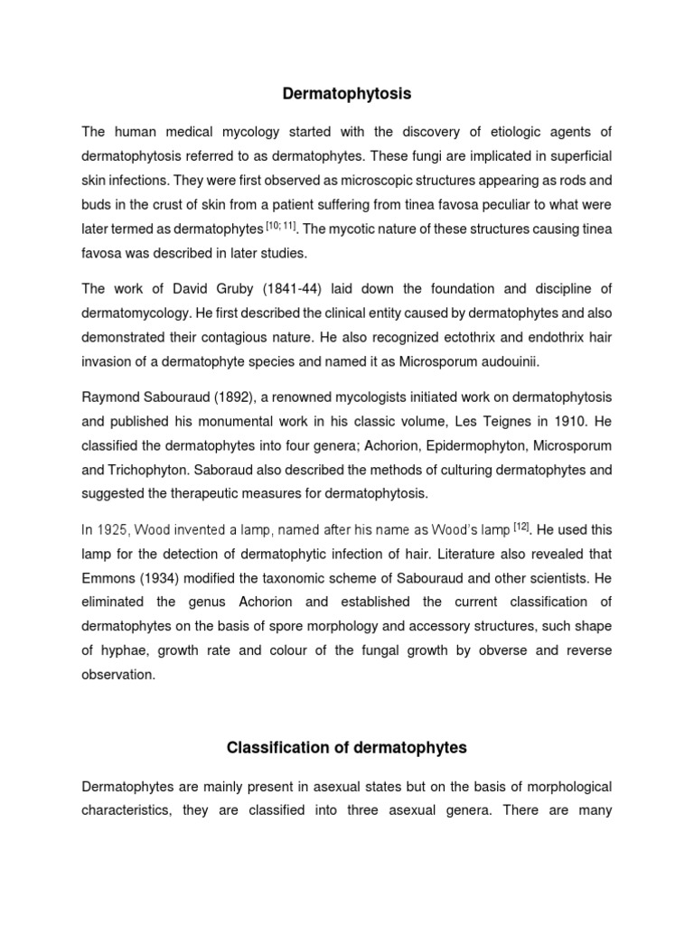 Dermatophytes | PDF | Epidemiology | Immunology