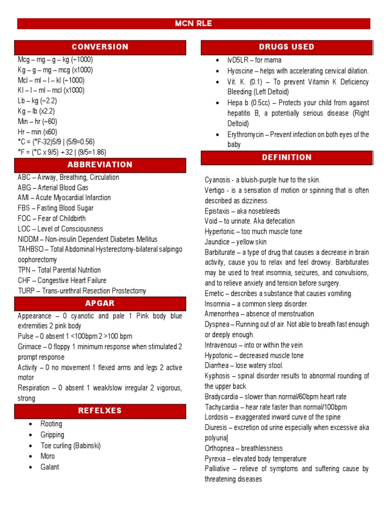 MCN Rle | PDF | Myocardial Infarction | Heart Rate