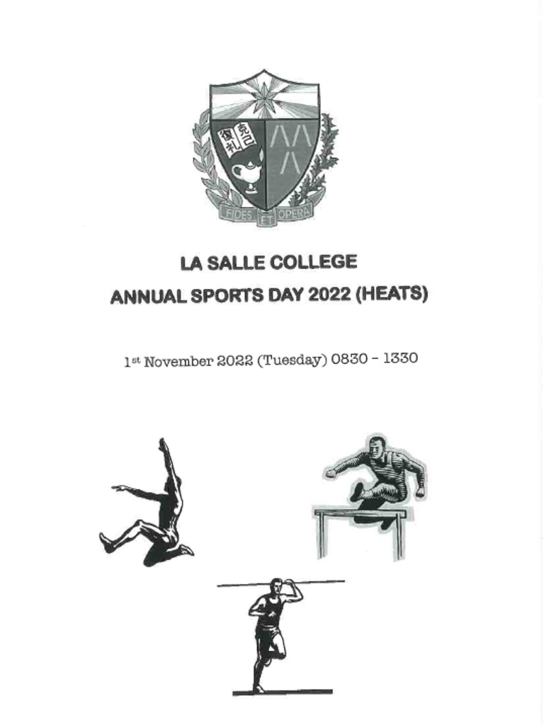 Sports Day Programme (Heats) | PDF