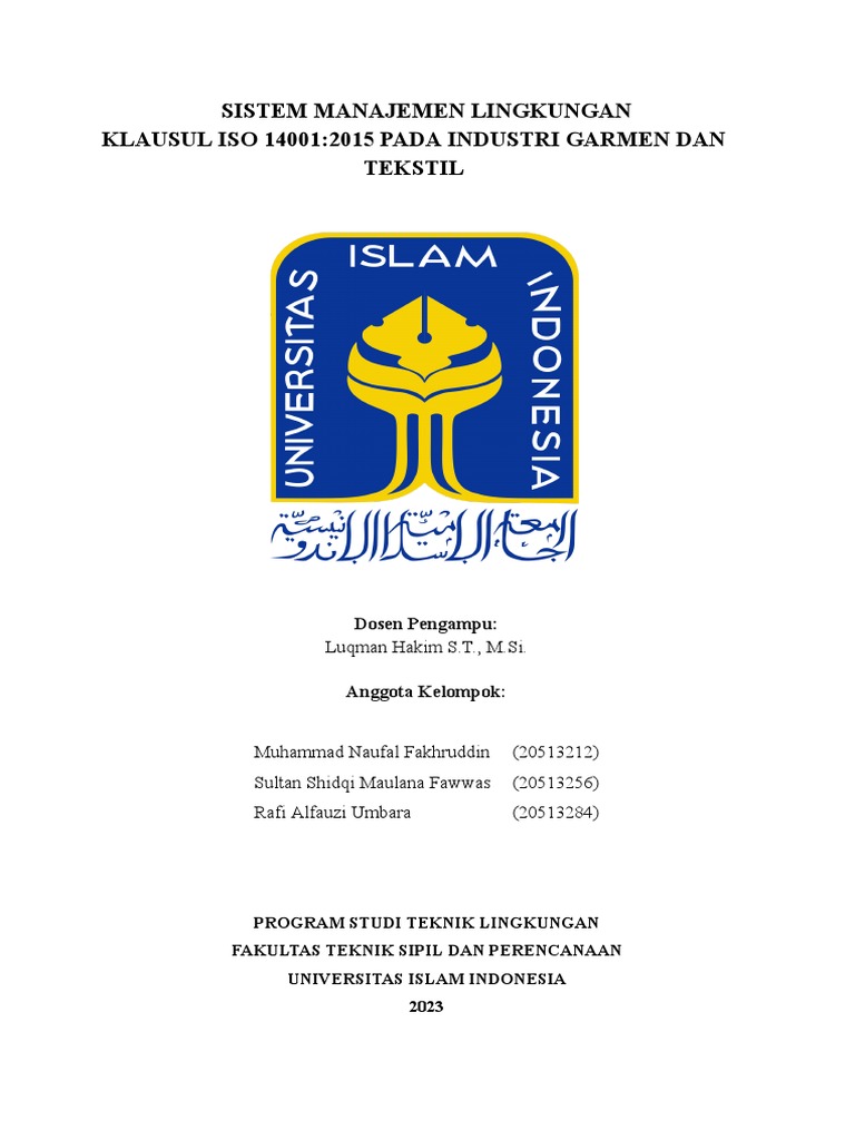 Uts - SML - Klausul Iso 14001 | PDF