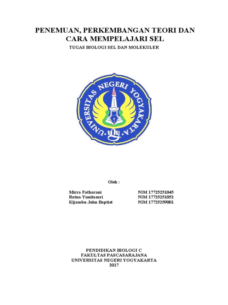 1 Sejarah Penemuan Teori Sel Pdf