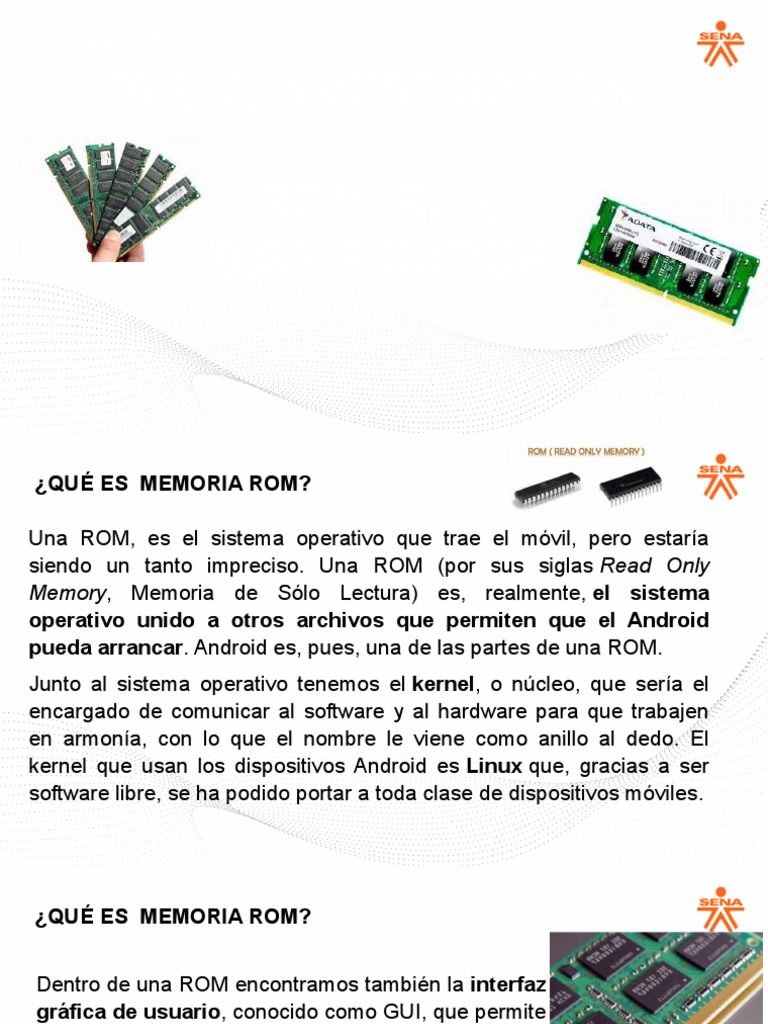 Diferencias entre RAM y ROM en celulares | PDF | Android (sistema ...
