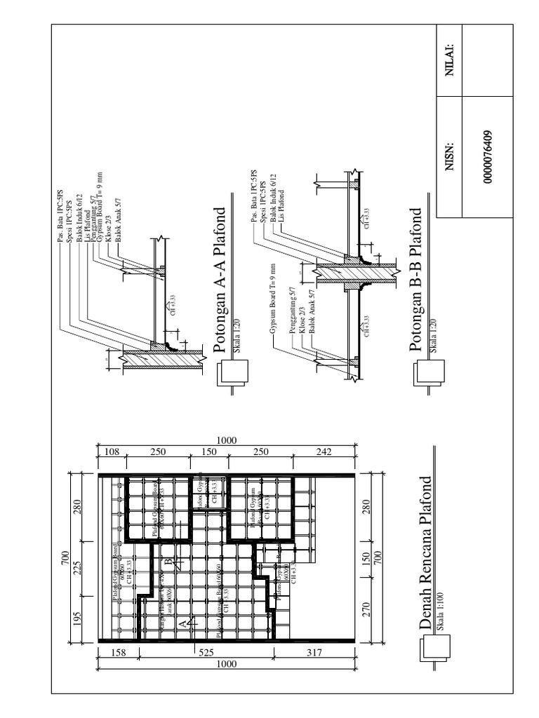 Dokumen - Tips - 18 Denah Rencana Detail Plafond | PDF
