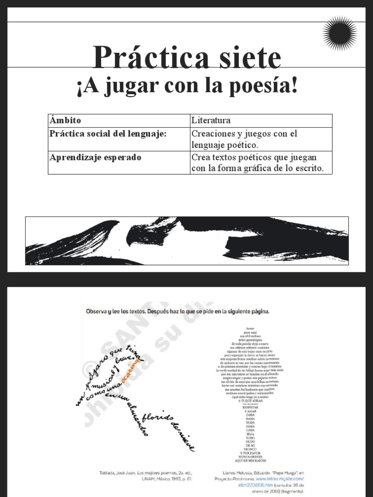 Practica 7 Poemas | PDF | Poesía | Escritura