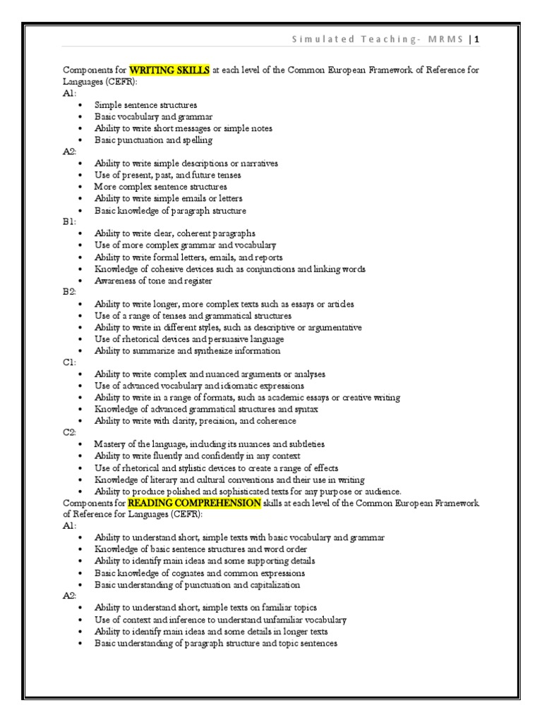Simulated Teaching - Lesson Plans | PDF | Differentiated Instruction ...