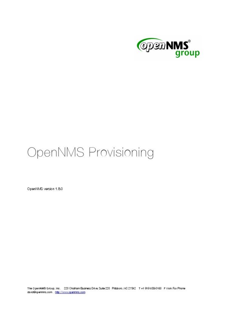 OpenNMS Provisioning User Guide | Download Free PDF | Domain Name ...