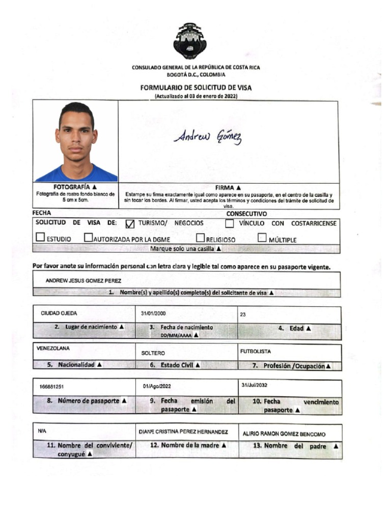 Formulario Migracion | PDF