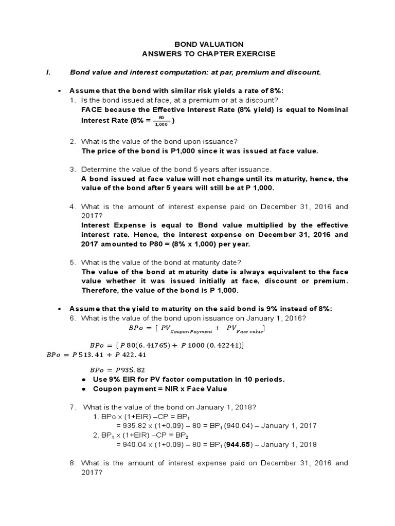 Chap 6 - Bond Valuation | PDF | Bonds (Finance) | Yield (Finance)