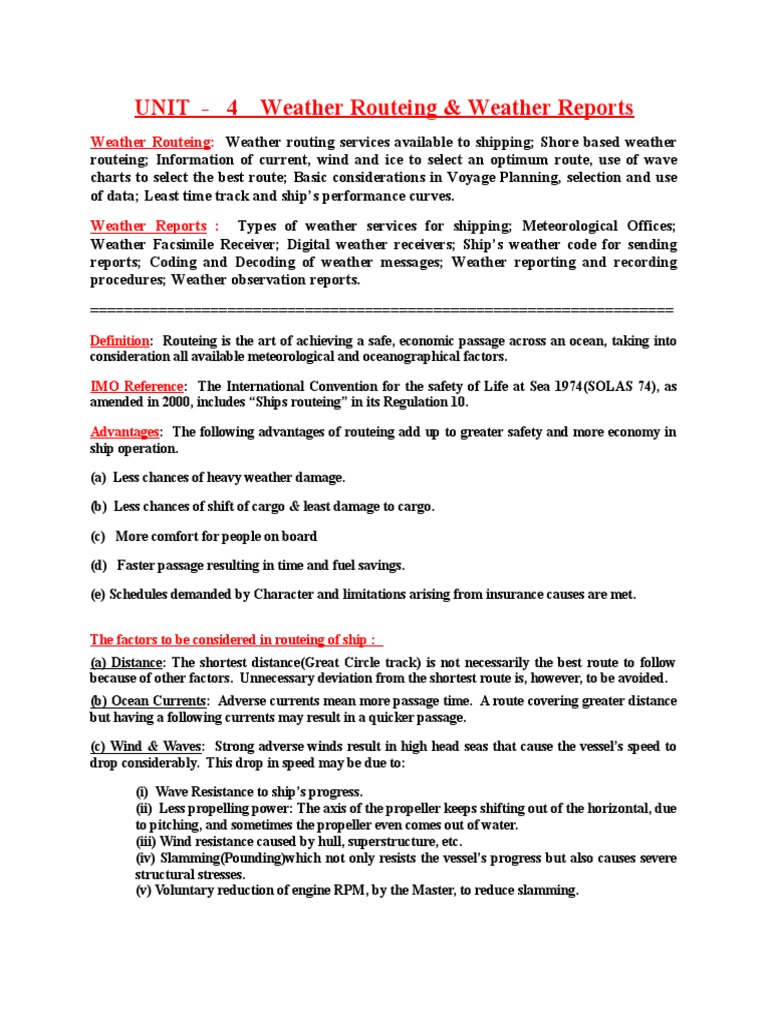 Met2. Unit 4 | PDF | Weather Forecasting | Meteorology