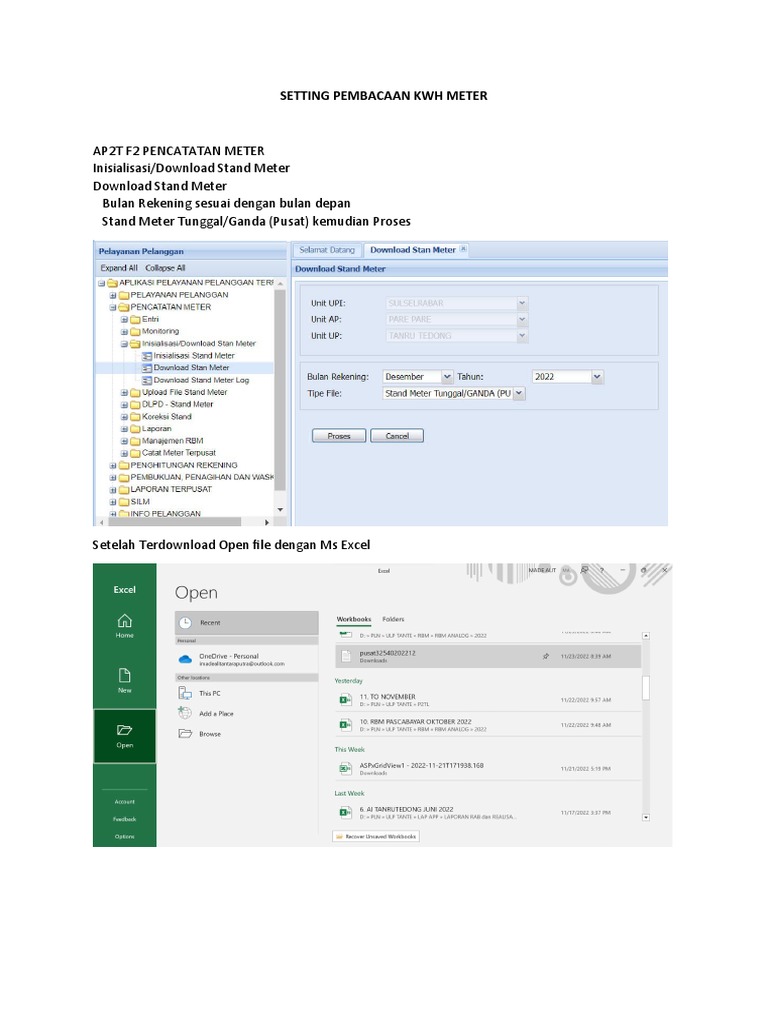 Setting Pembacaan KWH Meter Pascabayar | PDF
