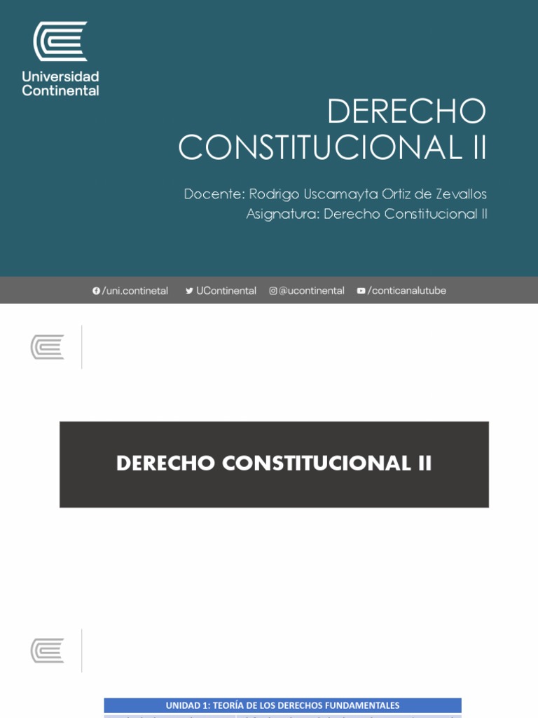 Unidad 1-4. DC2 Consti | PDF | Derechos humanos | Derechos