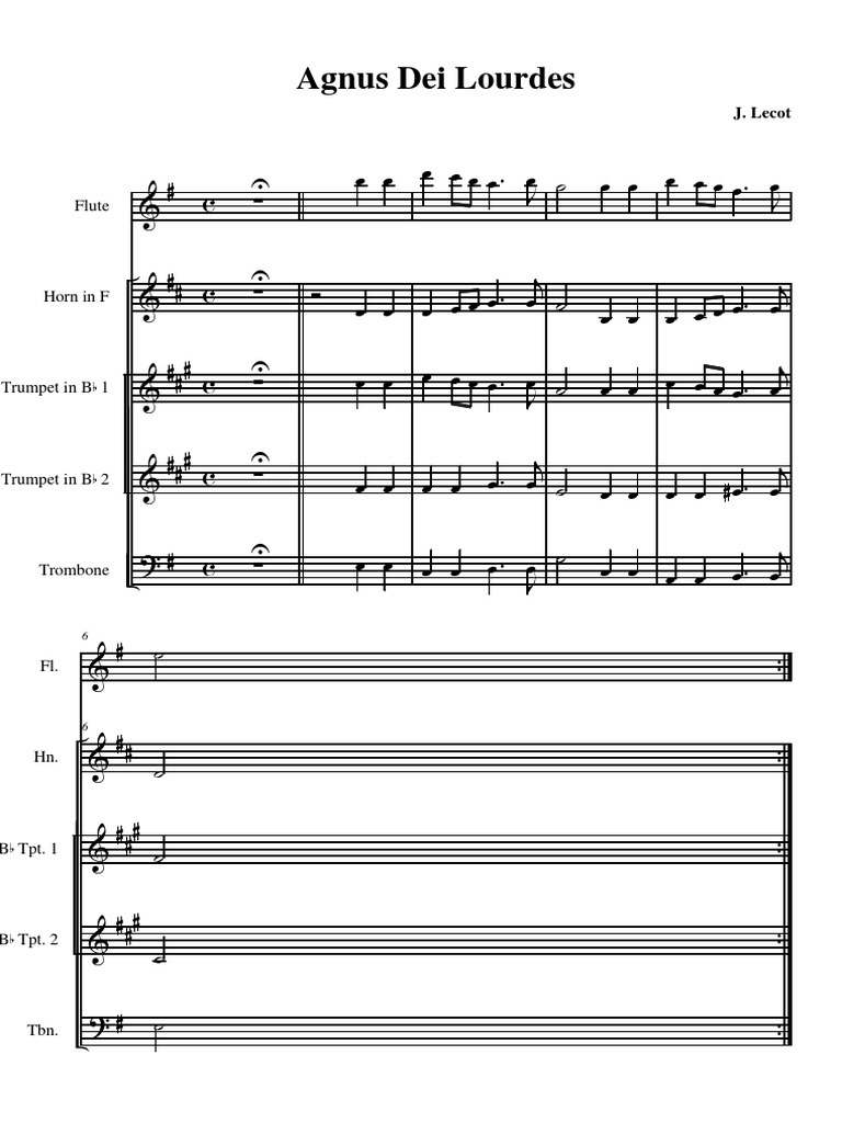 Agnus Dei Lourdes | PDF