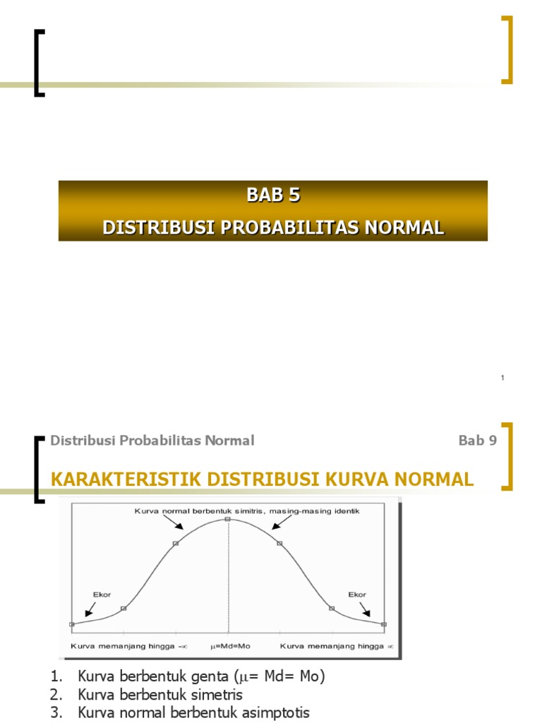 6.presentasi DISTRIBUSI NORMAL | PDF