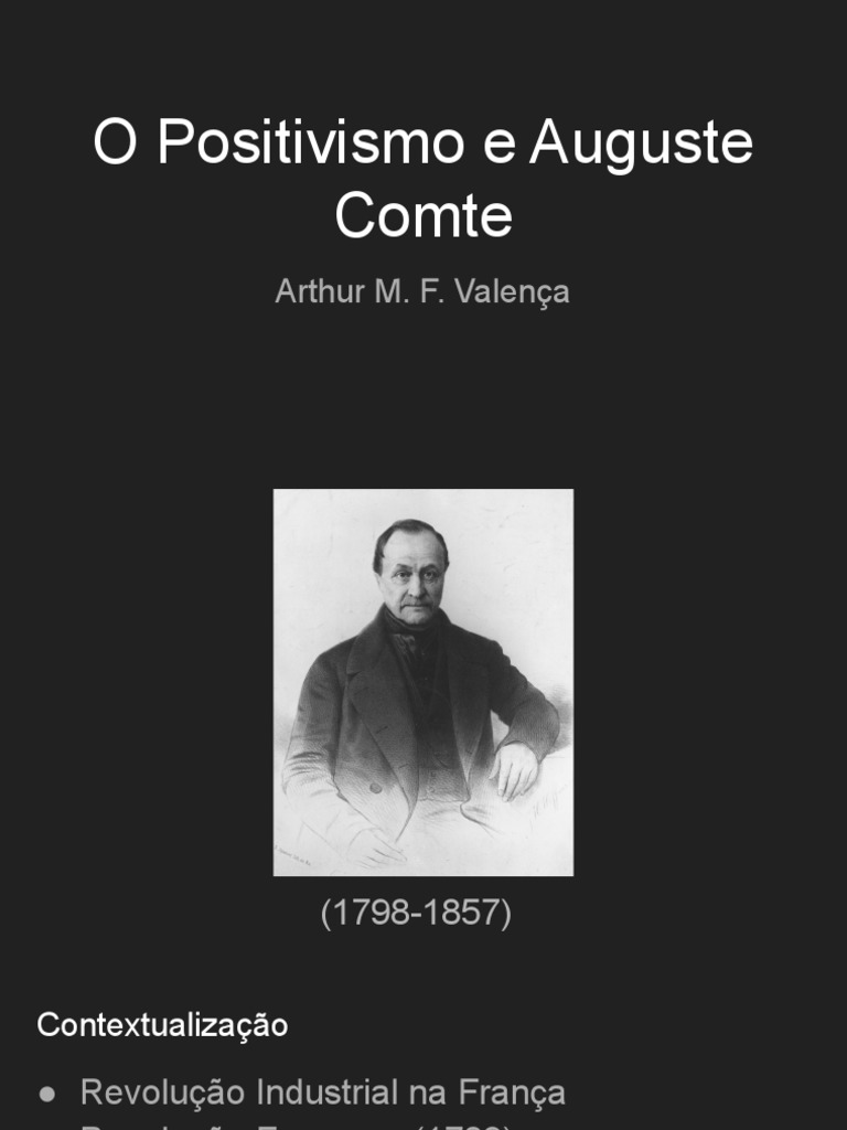 Positivismo e Auguste Comte | PDF | Sociologia | Positivismo