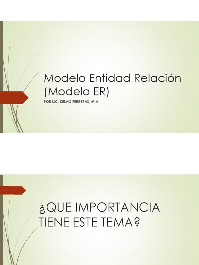 Modelo Entidad Relacion | PDF | Informática