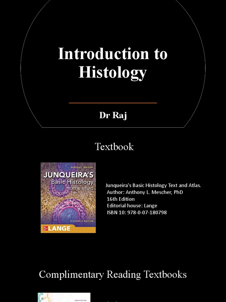Introduction To Histology Pdf Staining Histology