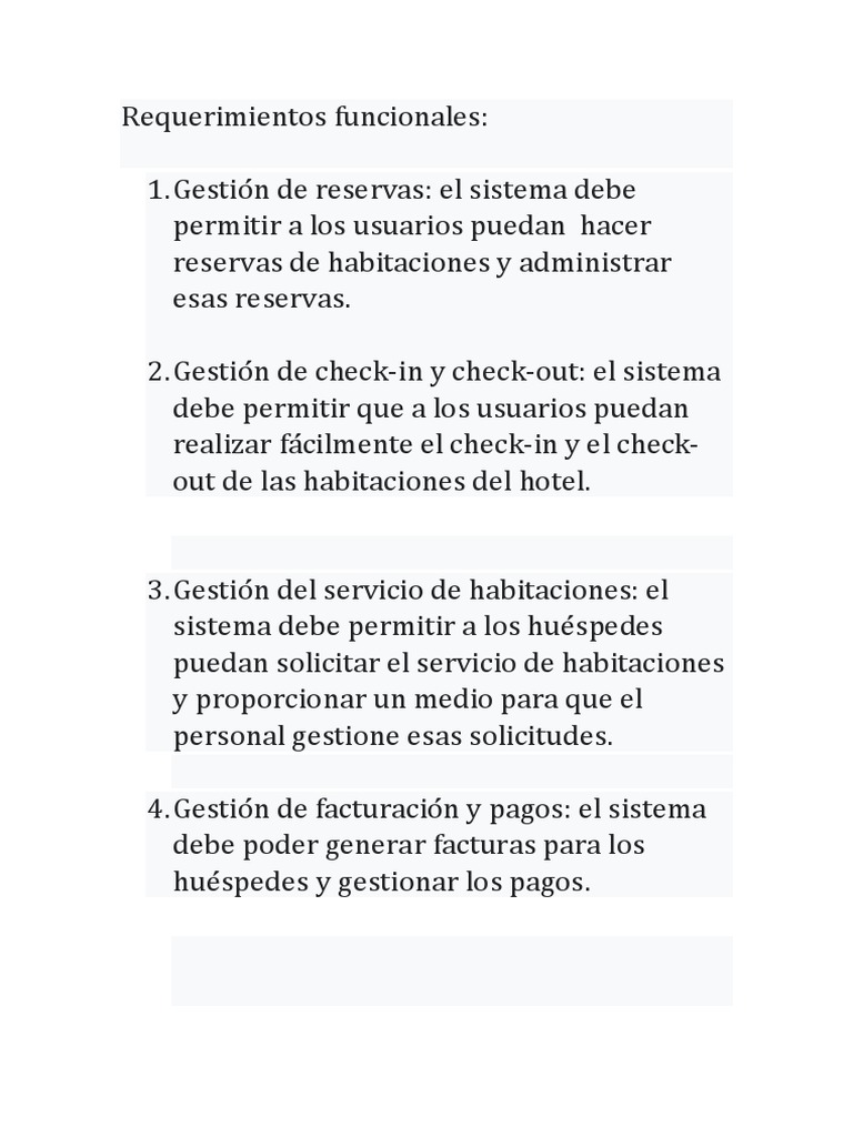 Requerimientos Funcionales y No Funcionales | PDF