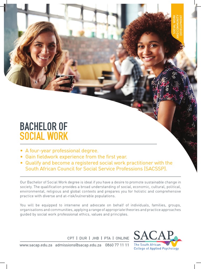 SACAP Bachelor of Social Work Overview | PDF | Social Work | Academic ...