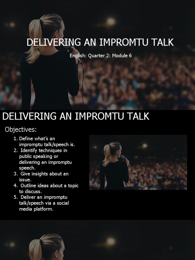Mastering Impromptu Speech Techniques | PDF | Career & Growth
