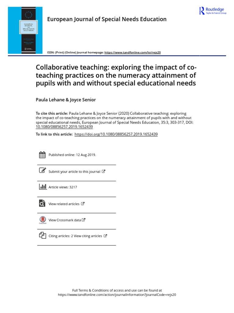 Collaborative Teaching Exploring The Impact of Co Teaching Practices On ...