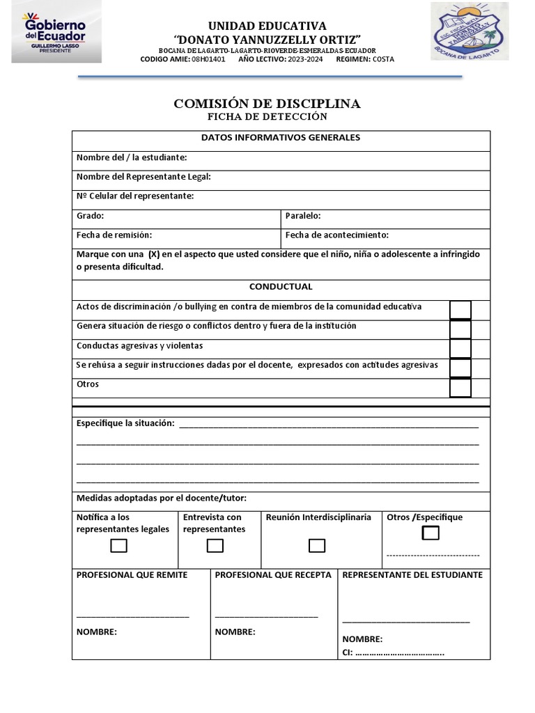 Ficha de Disciplina | PDF