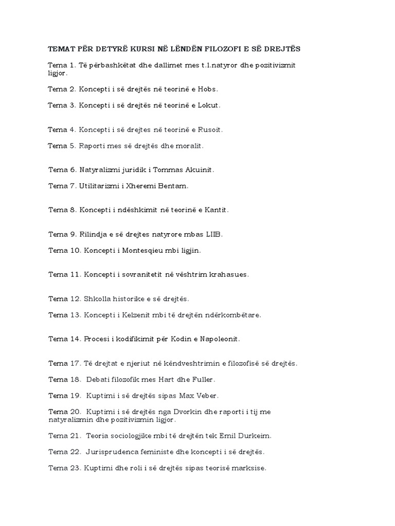 Temat Per Detyra Kursi 2020-2021 | PDF