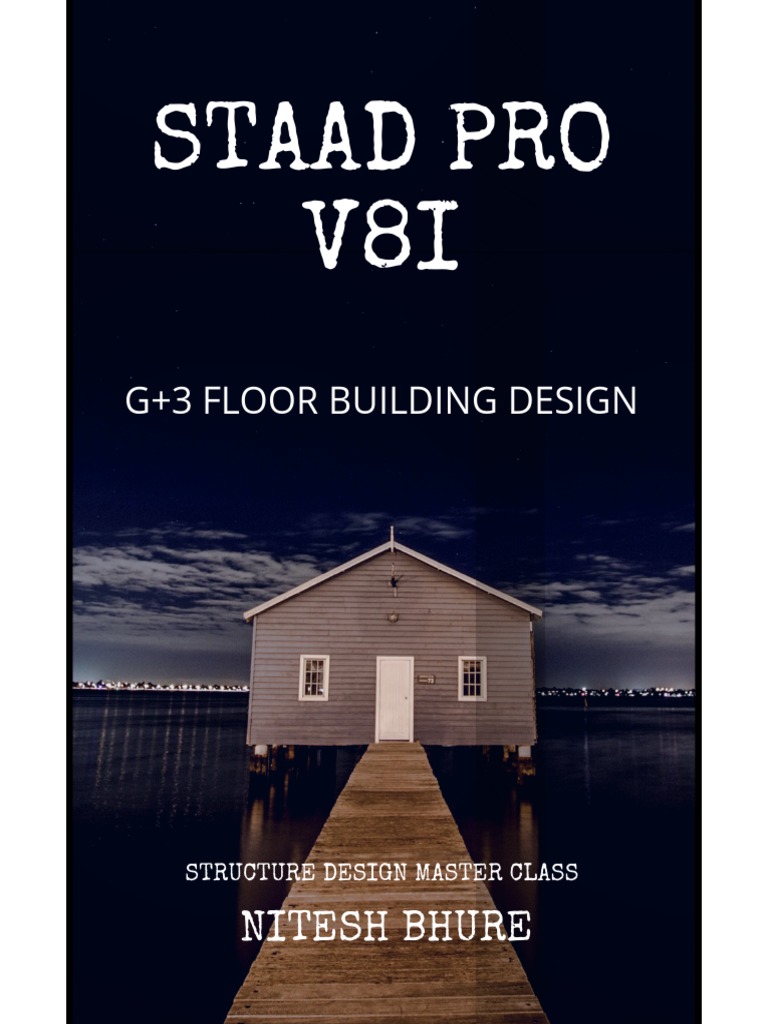Ebook Staad Pro g+3 Floor | PDF | Bending | Beam (Structure)