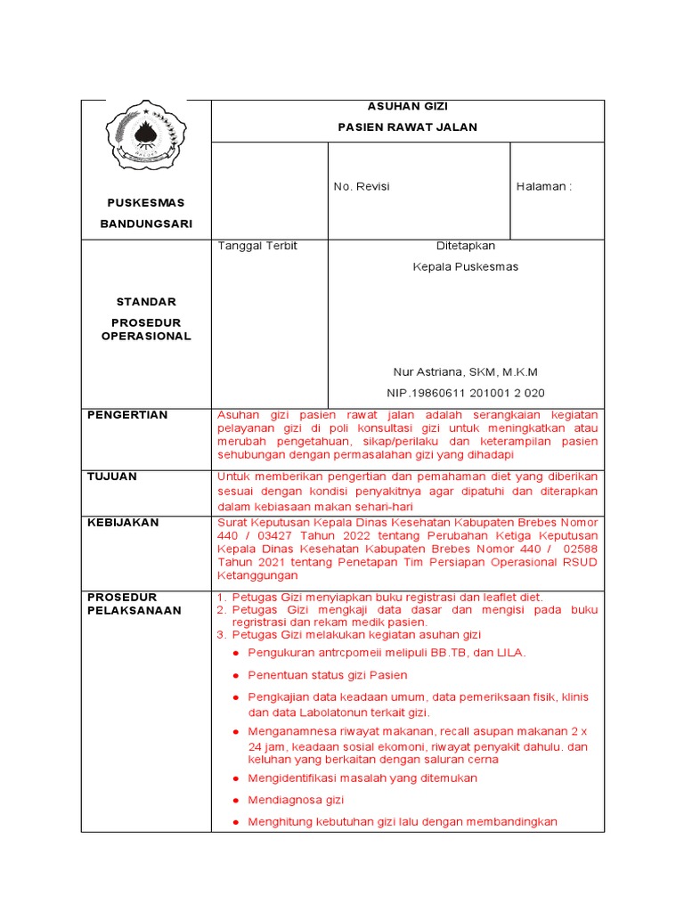 Contoh Sop Obf | PDF